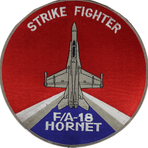 U.S. NAVY F/A-18 Hornet Strike Fighter - Large Back Patch by COMMANDO ...