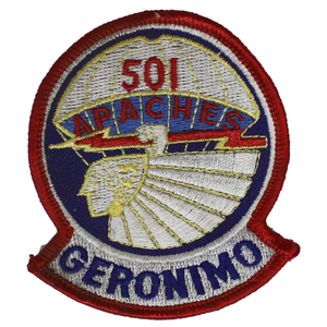 U.S. ARMY 501st Airborne Apaches Geronimo Patch by COMMANDO - COMMANDO ...