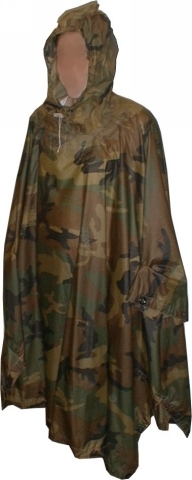 Ex US Army Nylon Poncho Camo - MILITARY SURPLUS - Stay Dry on Your next ...