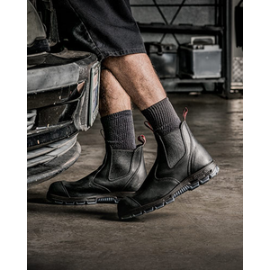 UBBK PU Bobcat Black Slip-on Work Boot by REDBACK - Grab a Sturdy and ...
