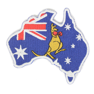 Australia Shaped National Flag Patch with Hook and Loop Back by ...
