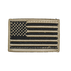 US Flag Patch Subdued Black/Tan by COMMANDO - Wide Variety of ...