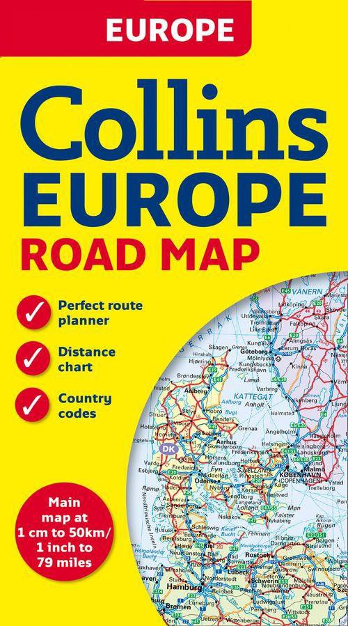 Collins Europe Map - Wide Range of Touring Maps to Keep Your Adventure ...